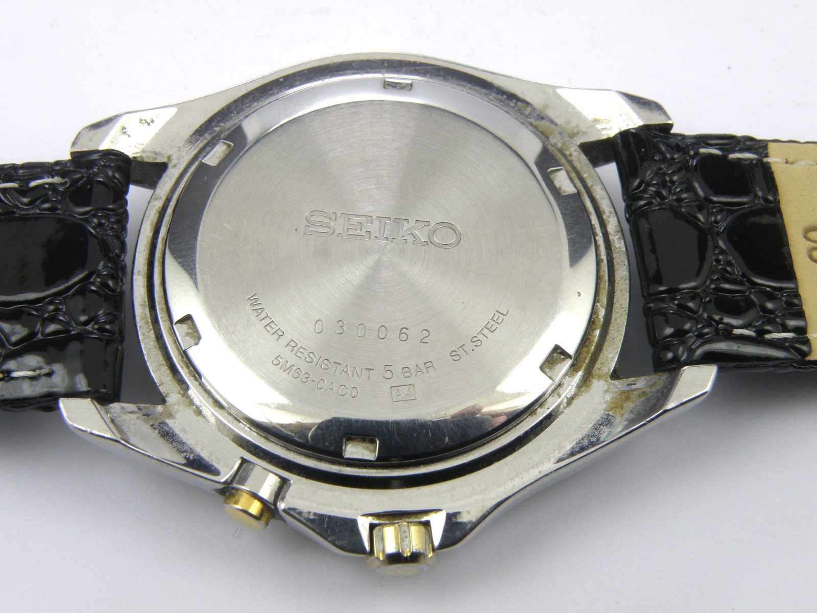 Mens Seiko Kinetic Watch 5M63-0AC0 - 100m | eBay UK