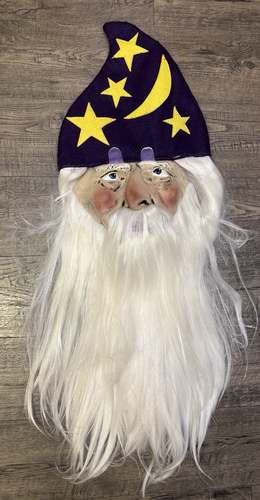 Wizard Merlin Halloween Mask Long White Beard Mario Chiodo Studios ...