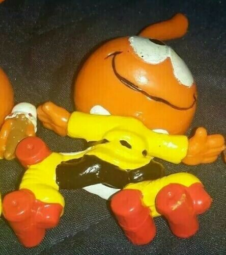 Vintage THE SNORKS Dimmy Finster Roller Skating Male Figurine Orange ...