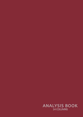 Analysis Book: 14 Cash Columns Analysis Account Book, 96 Pages, A4 Size ...