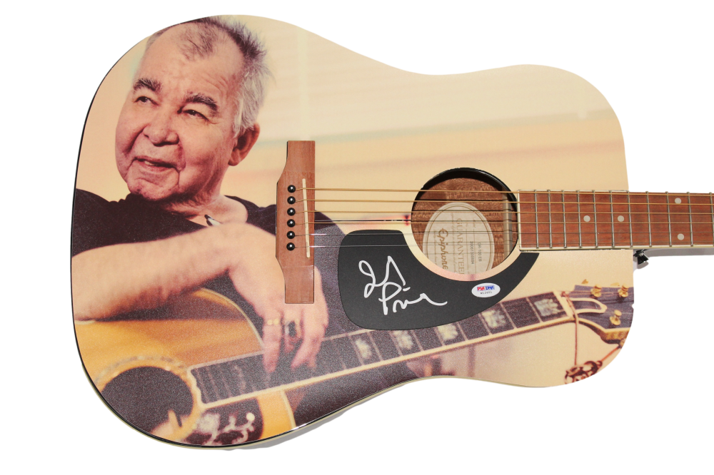 JOHN PRINE SIGNED AUTOGRAPH CUSTOM 1/1 GIBSON EPIPHONE ACOUSTIC GUITAR ...