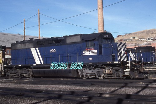 MONTANA RAIL LINK (MRL) SD40 #200 - Original Slide | eBay