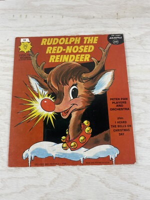 Rudolph Red Nosed Reindeer Peter Pan Orchestra 45 Rpm Record | eBay