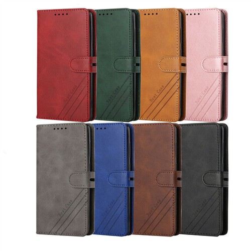 Leather Card Wallet Phone Case For TCL 501 505 50SE 40R 403 303 20R 50 ...