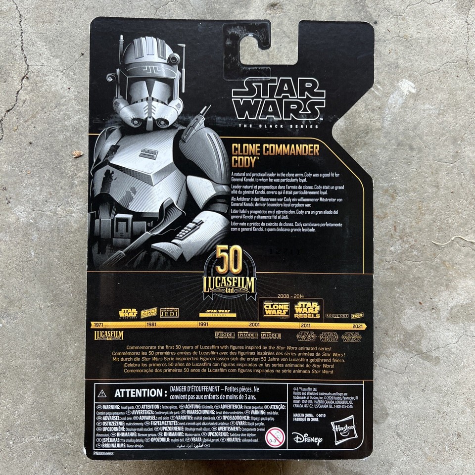 Star Wars 501st Clone Commander Cody The Black Series Hasbro (Brand New ...
