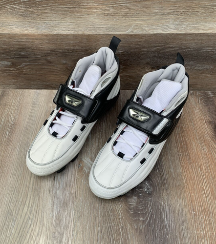 Reebok DMX NFL Equipment White & Black Football Cleats Shoes 11 NEW W/O ...