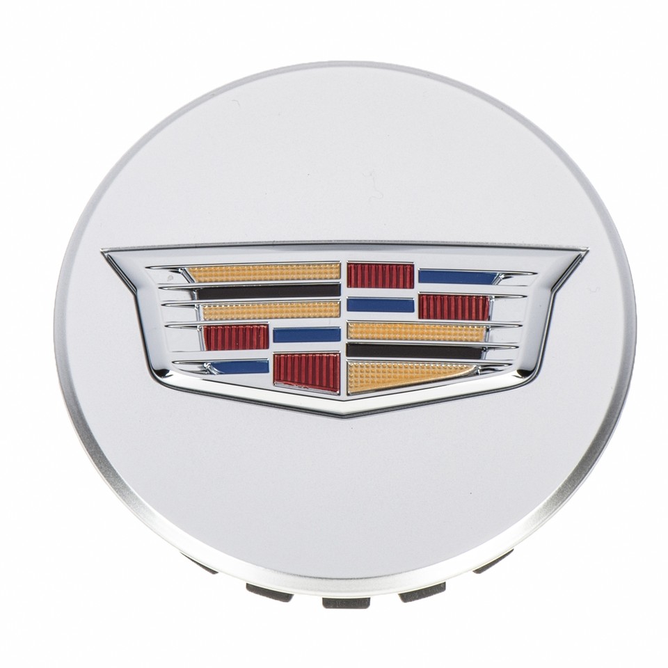 OEM NEW GM 2016-2022 Cadillac Wheel Hub Center Cap Silver w/Crest Logo ...