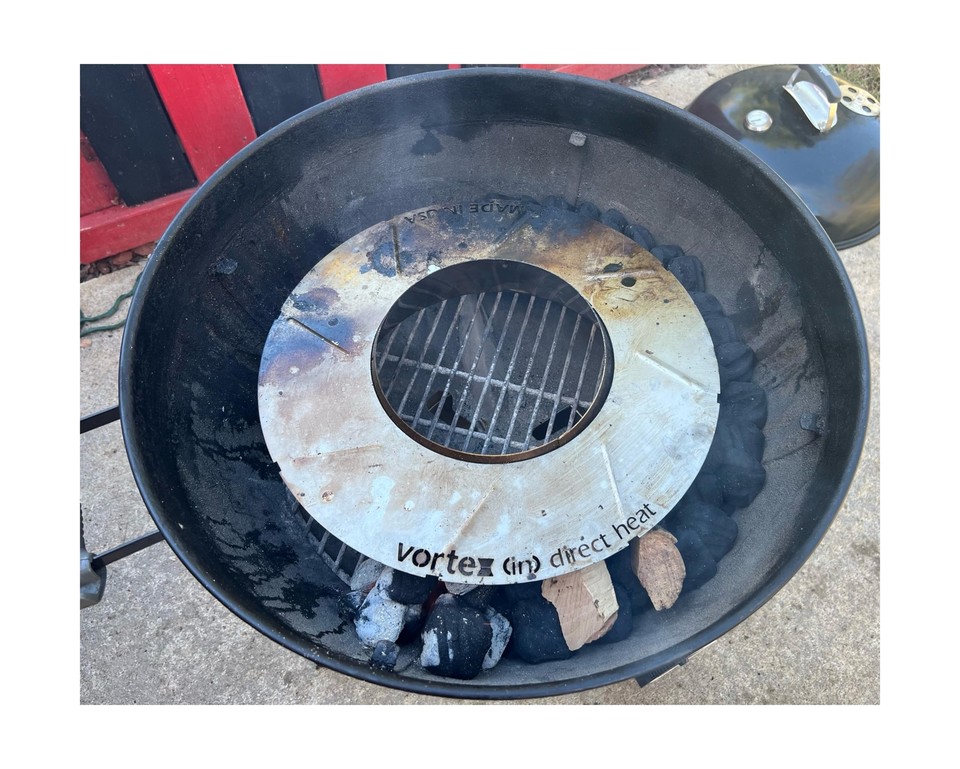 BBQ Vortex (in) direct heat and Charcoal Heat Control Baffle for Weber ...