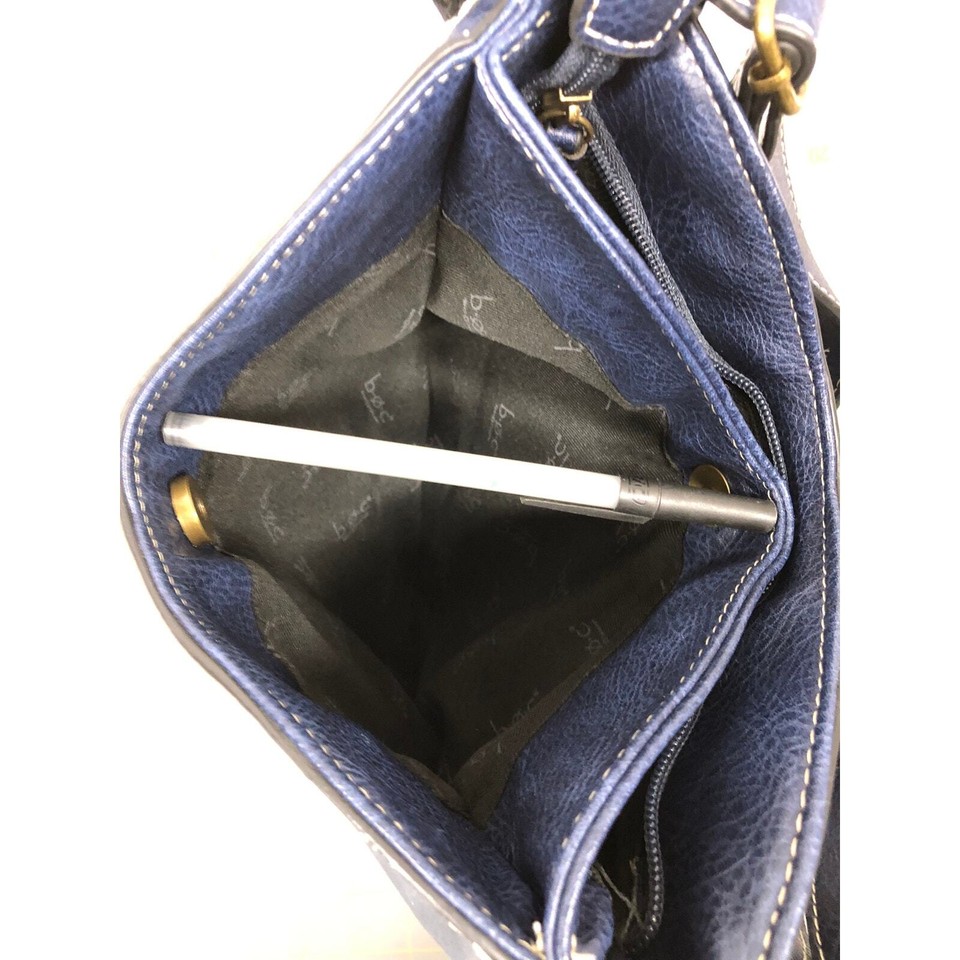 BOC Crossbody Shoulder Bag Purse Blue Born Concept Faux Leather | eBay