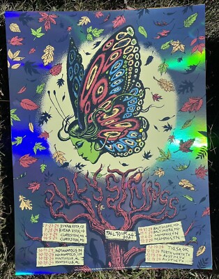 Billy Strings Foil Fall 2024 Tour Poster Renewal Austin Tx 12/14/2024 ...