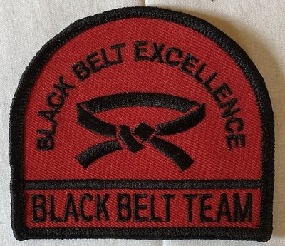 Black Belt Excellence Patch - Black Belt Team | eBay