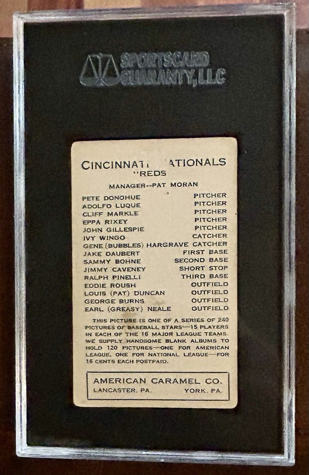 1922 American Carmel E120 Adolfo Luque SGC GD 2 *Reds* | eBay