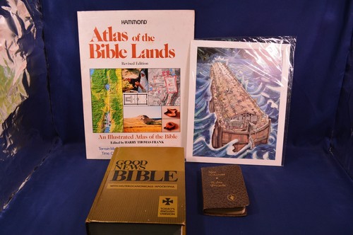 Christian Good News Bible,Atlas Of Bible Lands,Noah's Ark Artwork ...