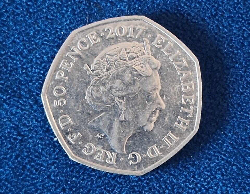 Beatrix Potter - The Tale of Peter Rabbit - 50 pence coin 2017 Queen ...