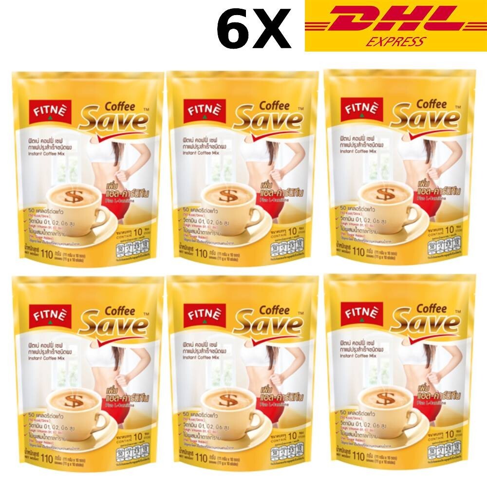 Fitne Coffee Save Instant Coffee Mix plus L-Carnitine Weight Manage 110 ...