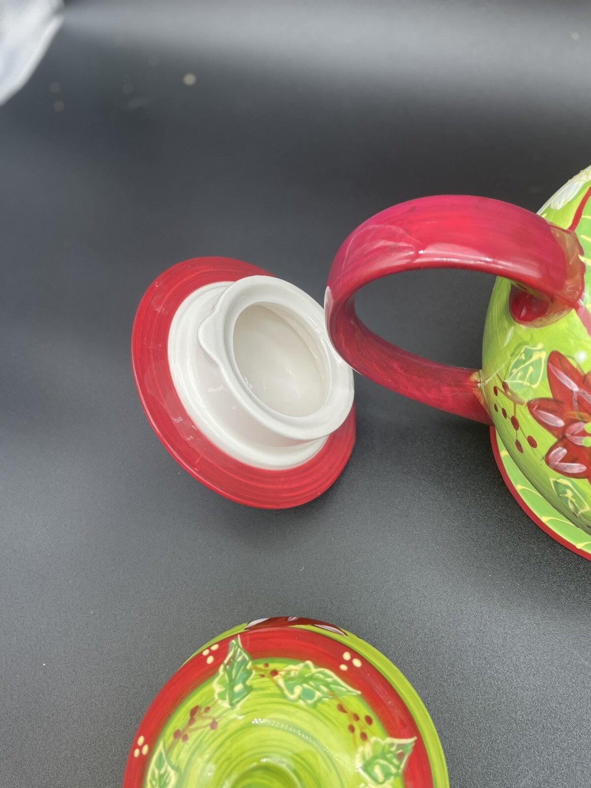 Holly Christmas 3 Pc Tea Set Holiday Romancing Provence Collections ...