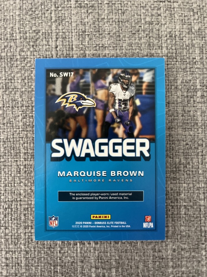 2020 Elite Marquise Brown Swagger Ravens | eBay