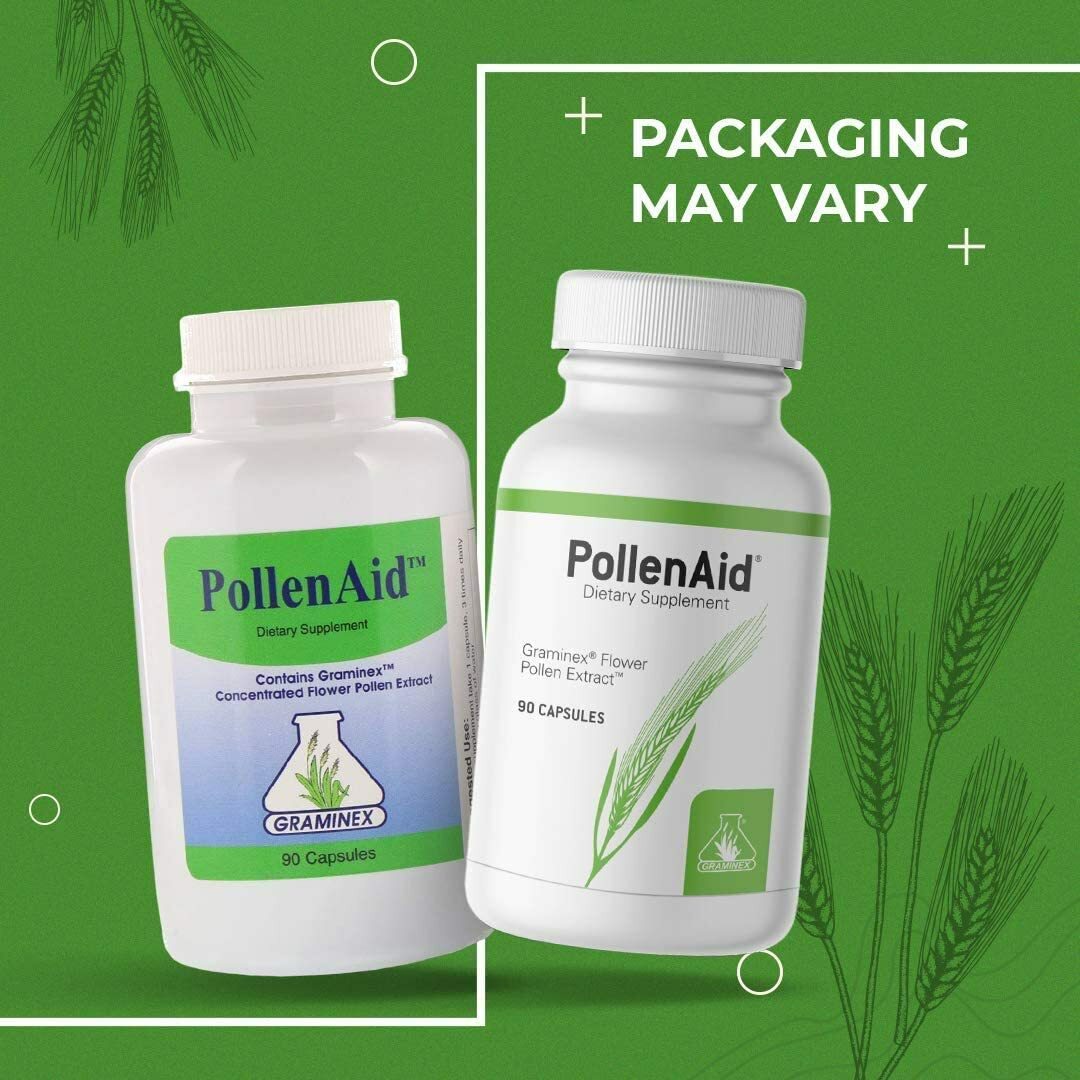 2 PACKS PollenAid Clinical Dosage G63 Flower Pollen Extract Full ...