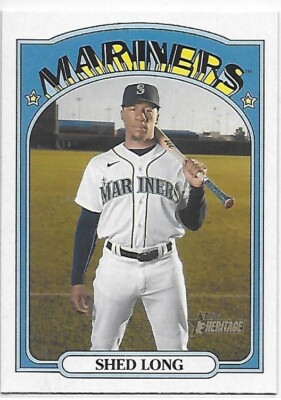 2021 Heritage Baseball SP Shed Long Mariners | eBay