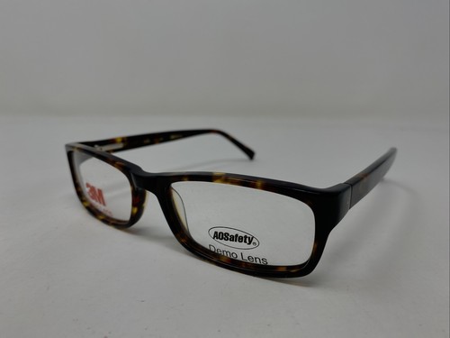 3M AOSafety D490 BROWN AMBER 54-16-140 Plastic Full Rim Eyeglasses ...