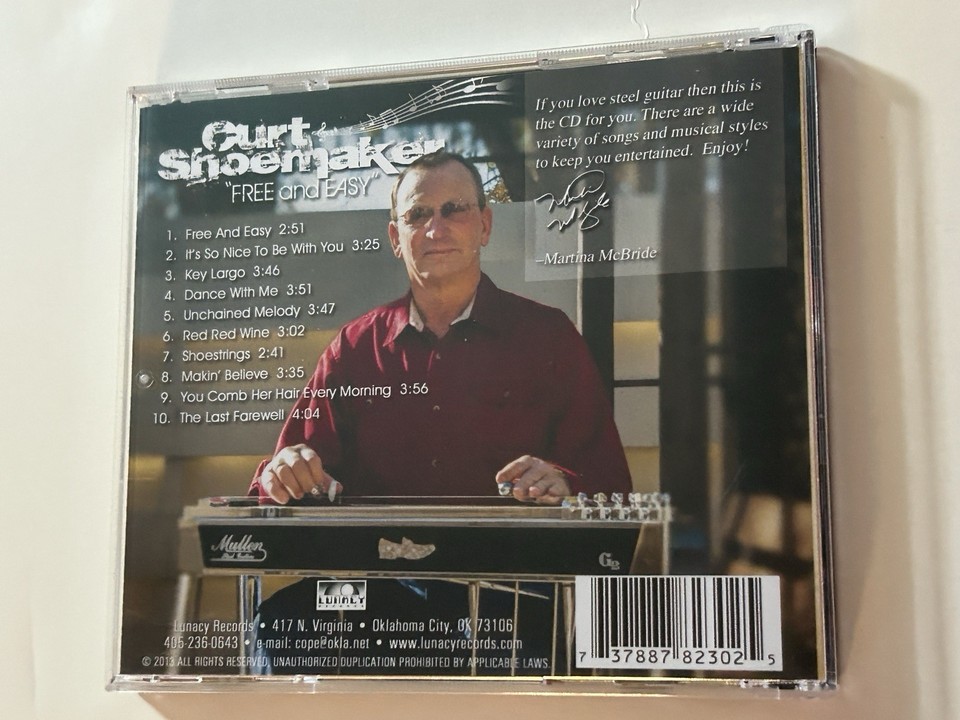 Rare Curt Shoemaker Free & Easy CD Album ~ VG Condition | eBay