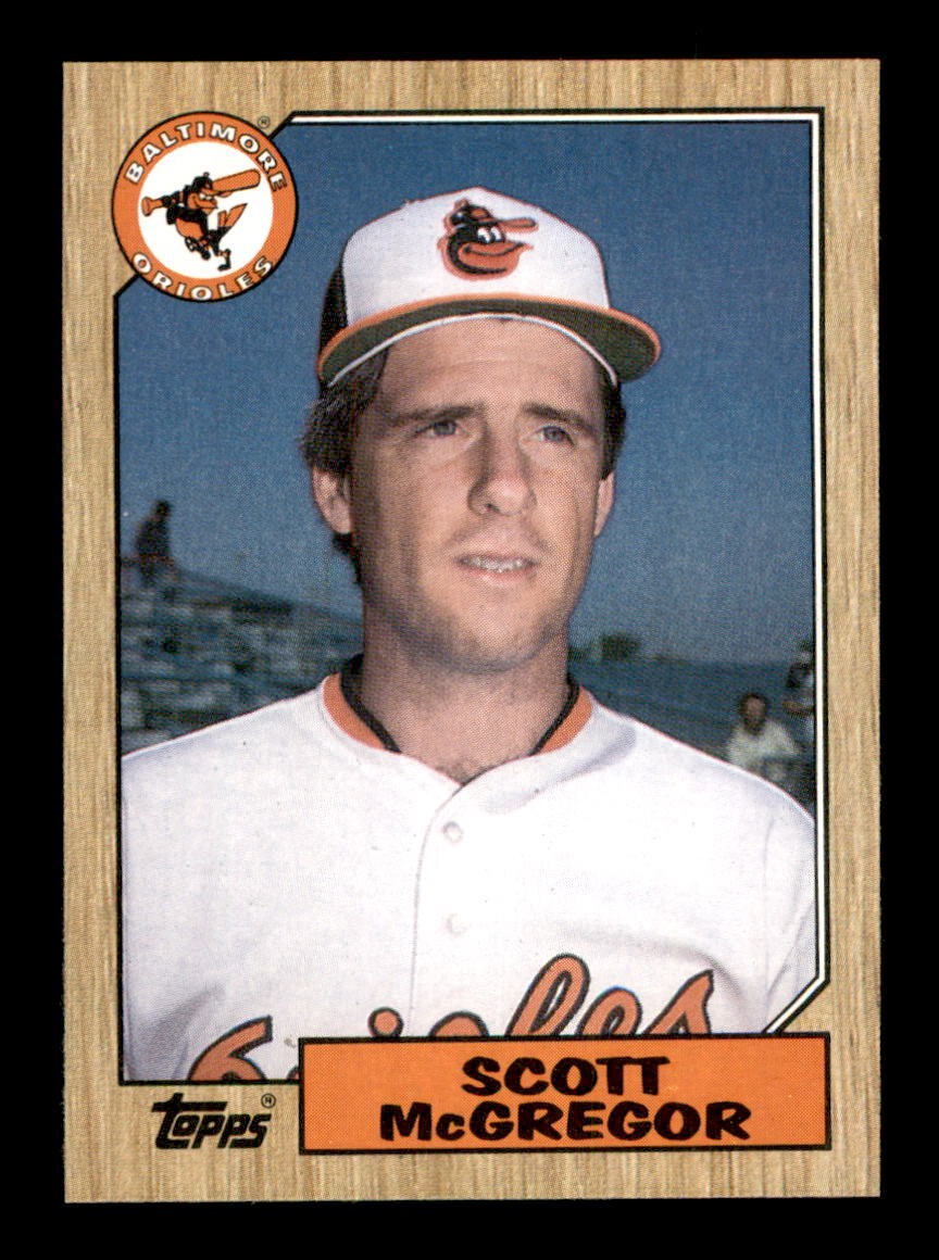 1987 Baseball Topps Scott McGregor Baltimore Orioles #708 1 | eBay