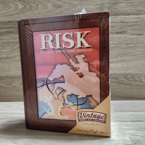 RISK Vintage Game Collection Wooden Bookshelf Box Set NEW Factory ...
