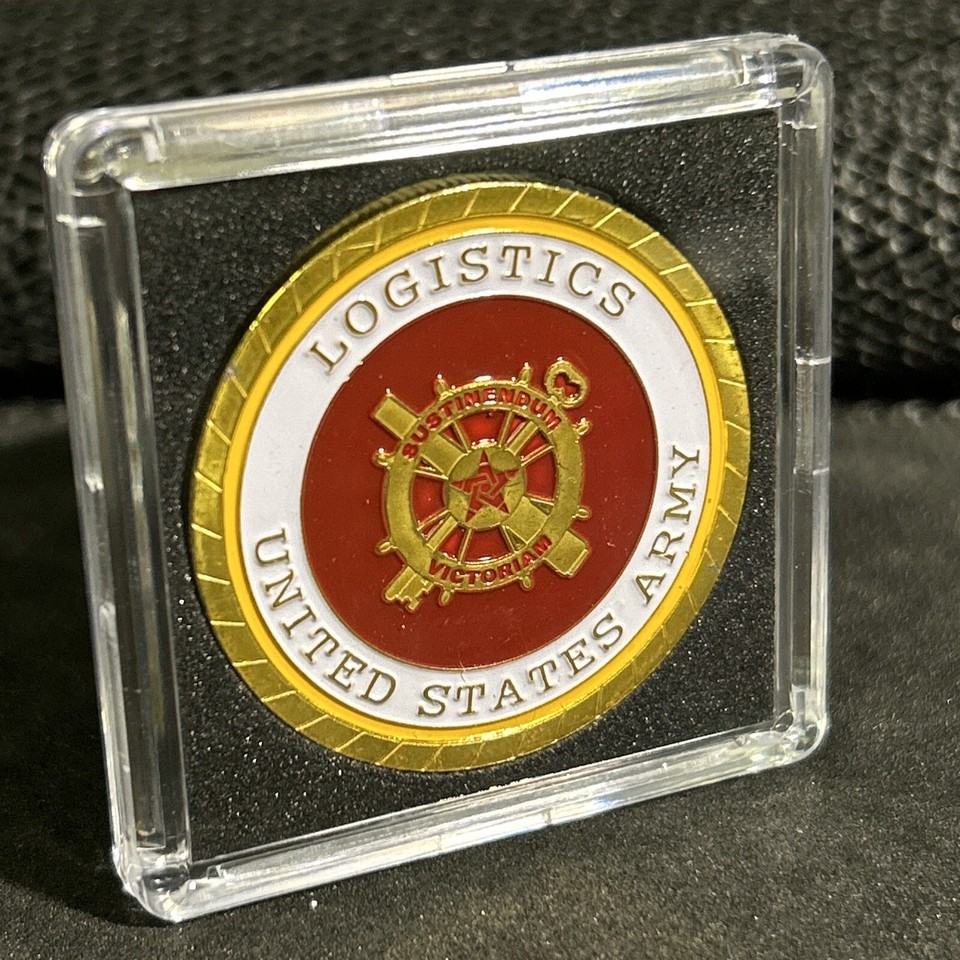 US ARMY LOGISTICS Challenge Coin with case-SHIPS WITIN 24 HRS! | eBay
