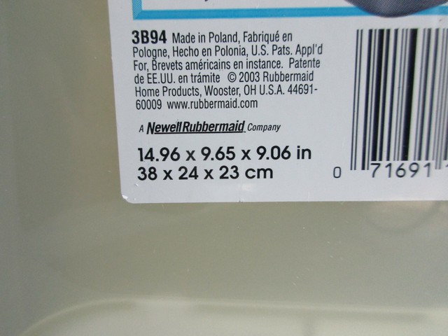 Rubbermaid CURVER Storage Craftainer Craft Sewing Tool Box Tote ...