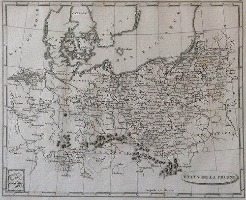 Original Print States Of Prussia DEUTSCHLAND GERMANY Early 19th Century ...