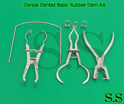 Dental Dentist Basic Rubber Dam Kit Dental Surgical Instruments Set DN ...