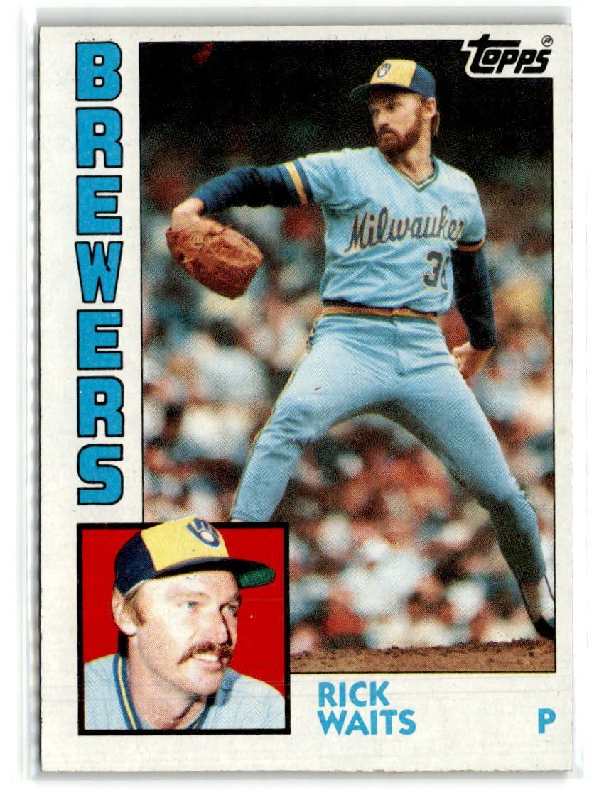 1984 Topps BASEBALL #218 Rick Waits Milwaukee Brewers | eBay