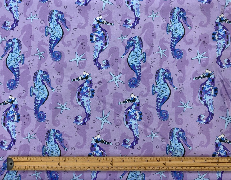 Seaside Cotton Fabric Mixed Ocean Nautical Sea Beach Patchwork Craft ...