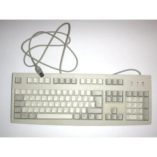 Vintage DIN5 AT Keyboard Cherry G83-6072LANDE German QWERTZ RS 6000 CYA ...