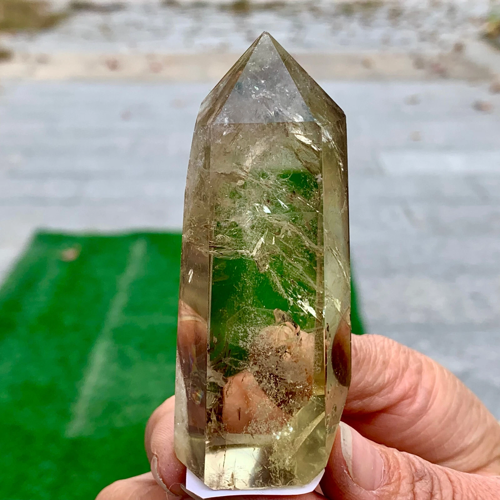 135GNatural transparent Citrine somkey quartz point chakra spiritual ...