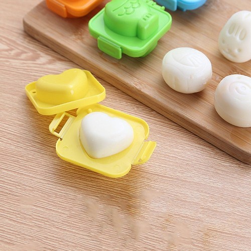 Cartoon Fish Rabbit Egg Rings Mould Boiled Egg Mold Egg Tools Rice Roll ...