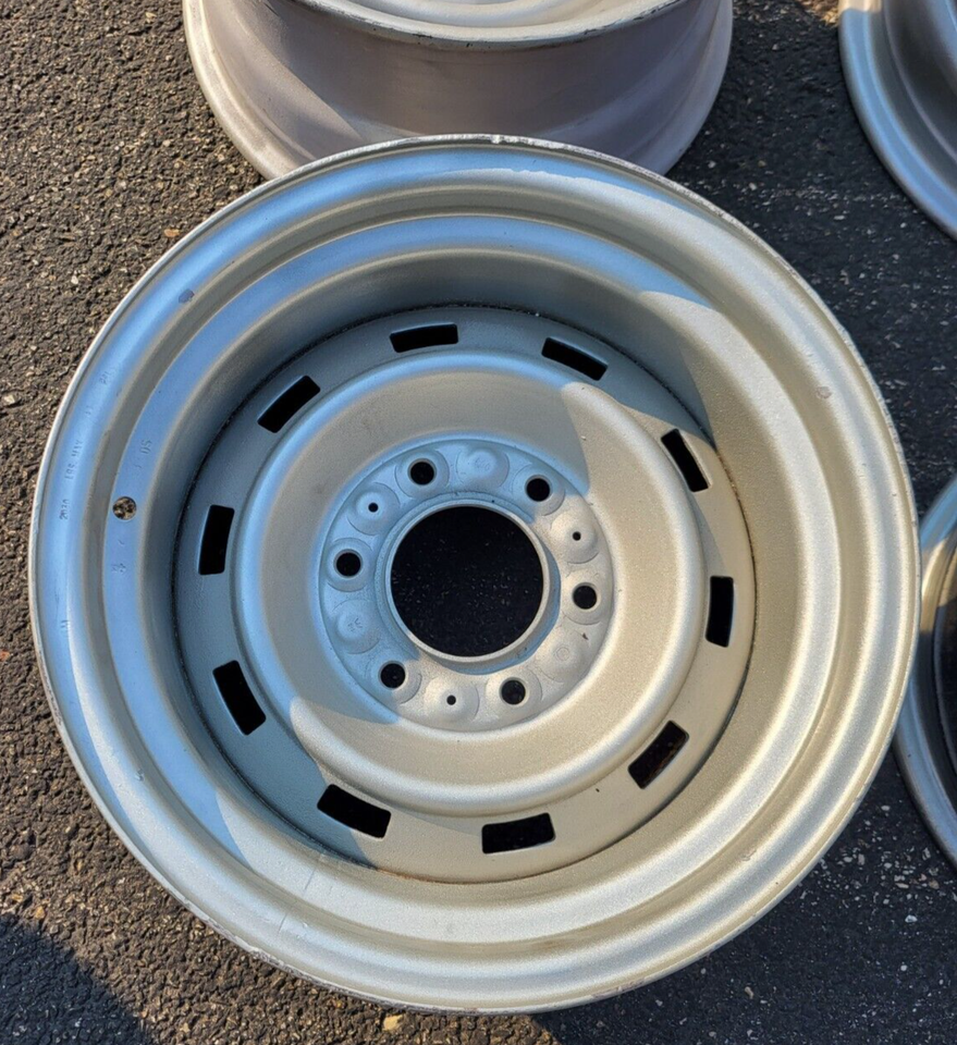Four (4) 67 to 87 Original CHEVY GMC Truck K10 4X4 6x5.5 15X8 GM Rally ...