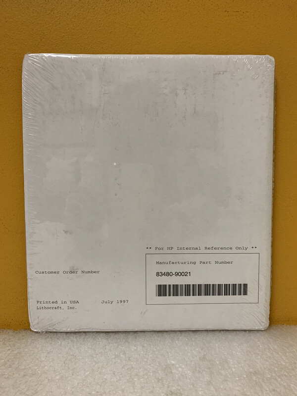 HP 83480-90021 83480A Digi-Com Analyzer 54750A Oscilloscope Quick Start ...