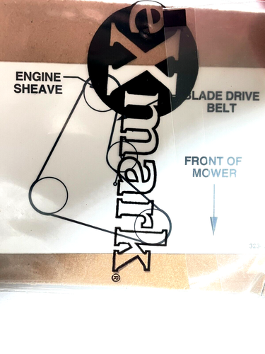 EXMARK TORO BELT ROUTING DECAL STICKER METRO HYDRO FIVE SPEED VIKING 1 ...