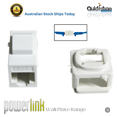 CAT6 Keystone Coupler 8P8C Network Data Jack Mech Insert + Clipsal ...