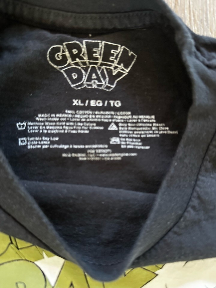 Green Day Dookie Album Black Band Tee Shirt Mens XL Retro 90s Vintage ...