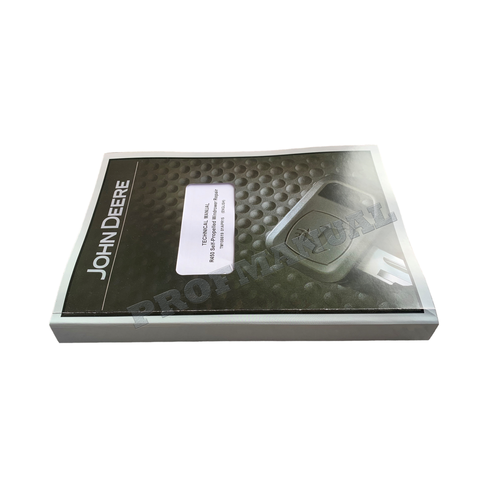 JOHN DEERE R450 WINDROWER REPAIR SERVICE TECHNICAL MANUAL TM108619 | eBay