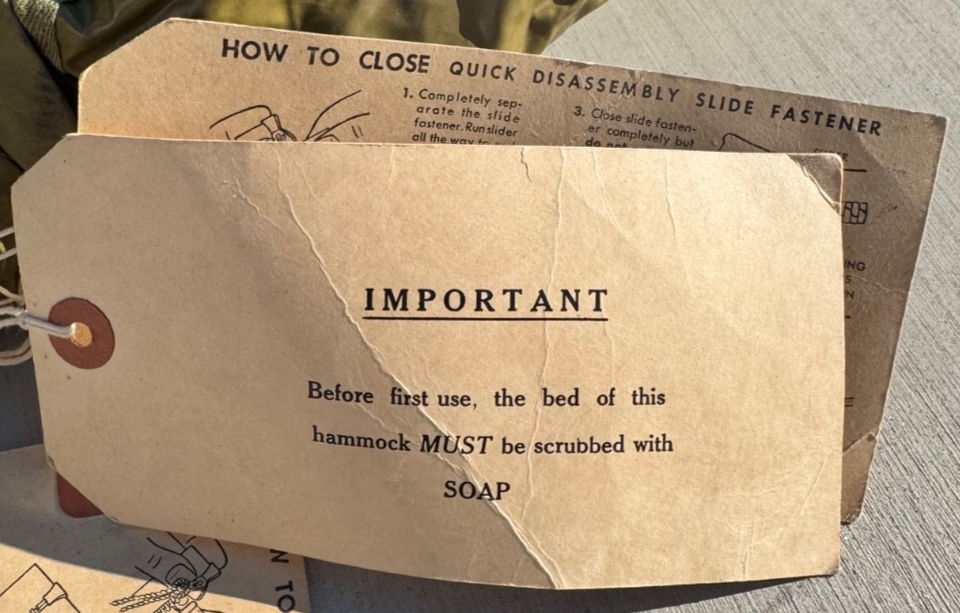 NOS WWII WW2 Jungle Hammock US Army USMC * RARE UNUSED * | eBay