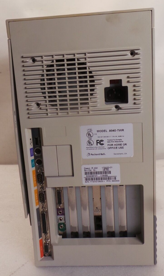Vintage Packard Bell Multimedia A940-TWR Computer System | eBay