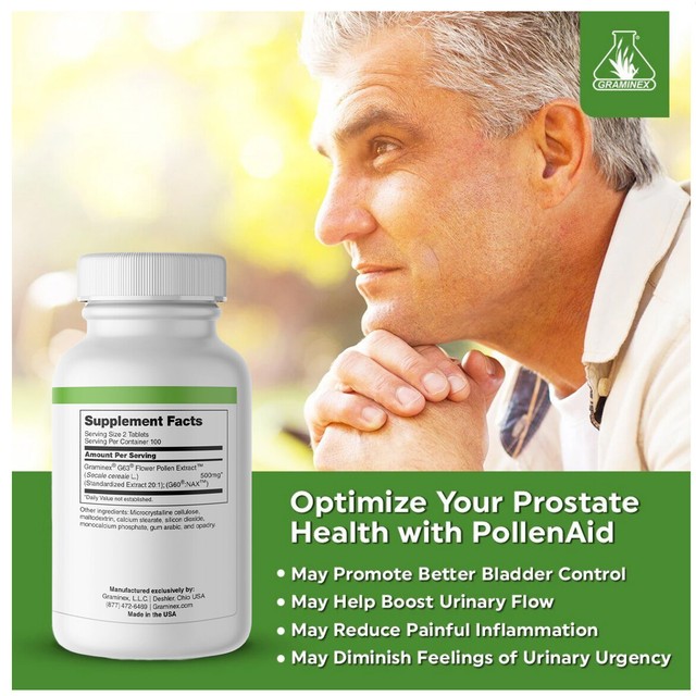 Graminex PollenAid Prostate Supplement- 200 Tablets for sale online | eBay