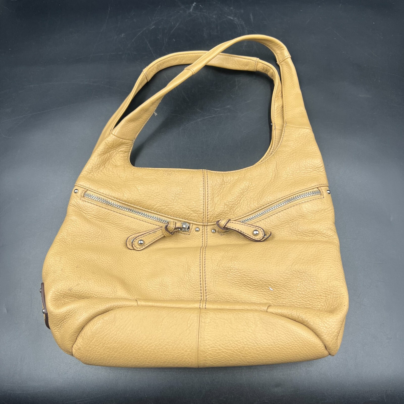 Tignanello Pebble Leather Triple Entry A Line Purse/ … - Gem