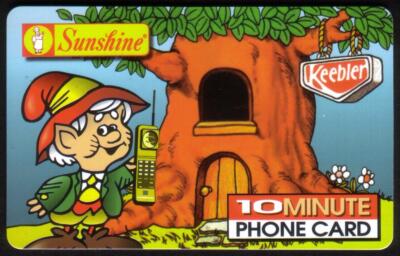 10m Sunshine Keebler (Elf, Tree, Telephone, Logos) USED Phone Card | eBay