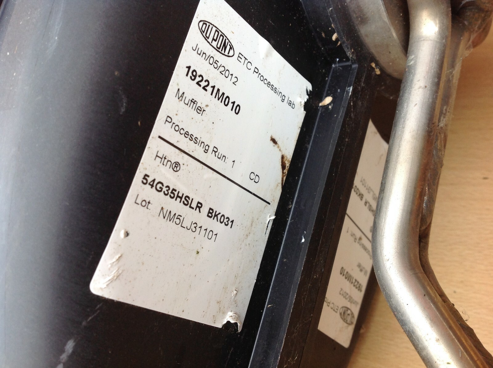 MG6 MG 6 3 EXHAUST BACK BOX MUFFLER BLACK 54G35HSLR BK031 , 19221M010 ...