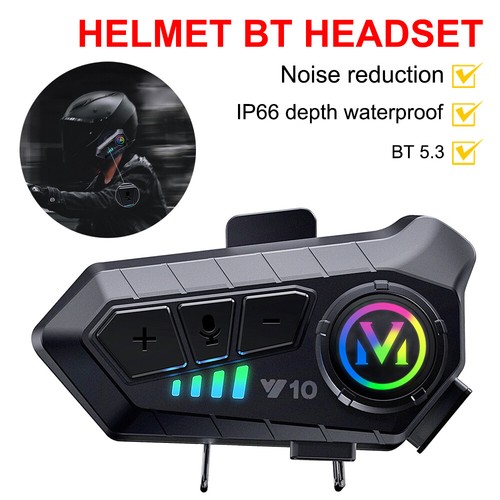 Motorcycle Bike Headphone Bluetooth Handsfree Helmet Headset Intercom ...