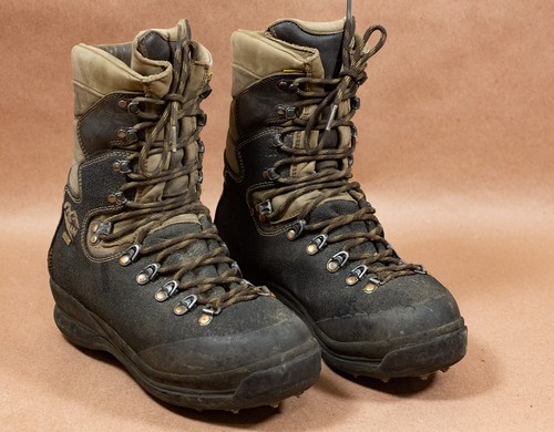 Hoffman's 8″ Armor Pro Calk Logger Boots Gray Men's size 8.5 D - for ...